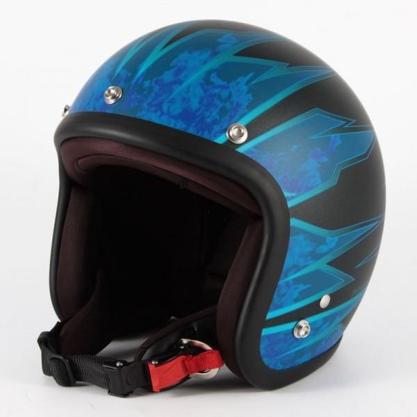 72JAM ジェットヘルメット&シールドセット STING - マットブルー フリーサイズ:57-60cm未満 +開閉式シールド JCBN-01 JJ-17M : ハンドルキング - 通販 ...