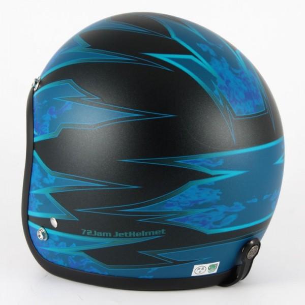 72JAM ジェットヘルメット&シールドセット STING - マットブルー フリーサイズ:57-60cm未満 +開閉式シールド JCBN-01 JJ-17M : ハンドルキング - 通販 ...