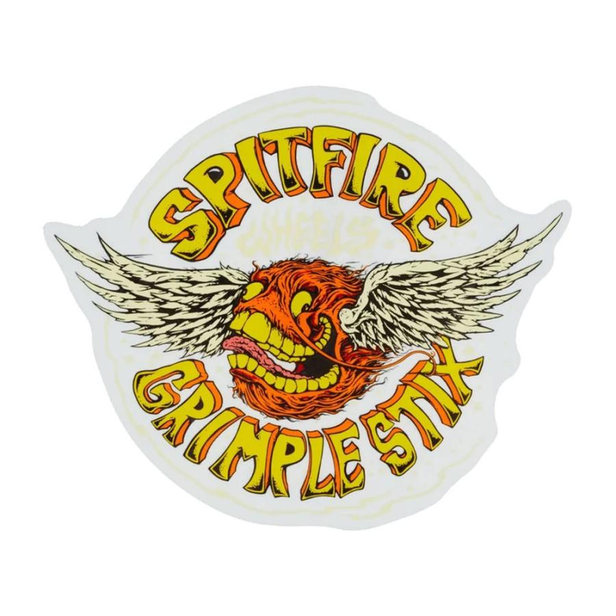 SPITFIRE WHEELS スピットファイア SPITFIRE×GRIMPLE FLYING STICKER U4715-C01 ステッカー : アーリーウープ - 通販 - Yahoo ...