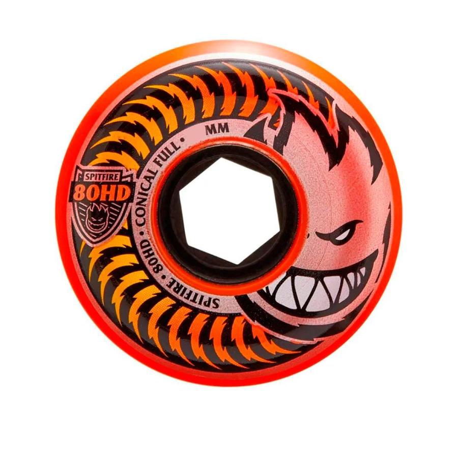 SPITFIRE WHEELS SPITFIRE スピットファイア 80HD CONICAL FULL FADE ORANGE 60mm ...