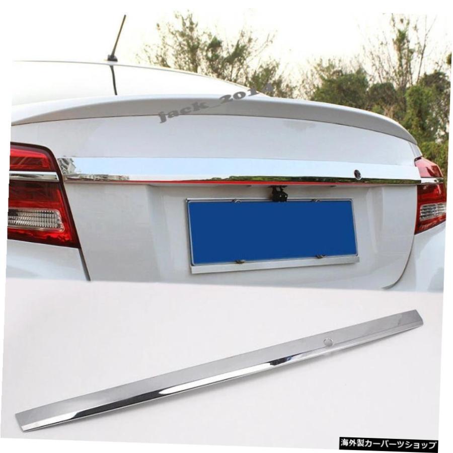 トヨタヴィオスヤリスセダン2013-2014 Stainless Rear Trunk Lid Tail Gate Cover Trim ...
