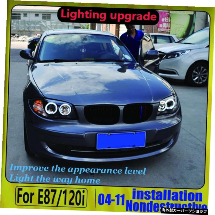 2004-2011年BMWE87120i 130i LEDヘッドランプCCFLエンジェルアイズヘッドライト、デイタイムランニングライト付き 2004-2011 Year For BMW E87 ...