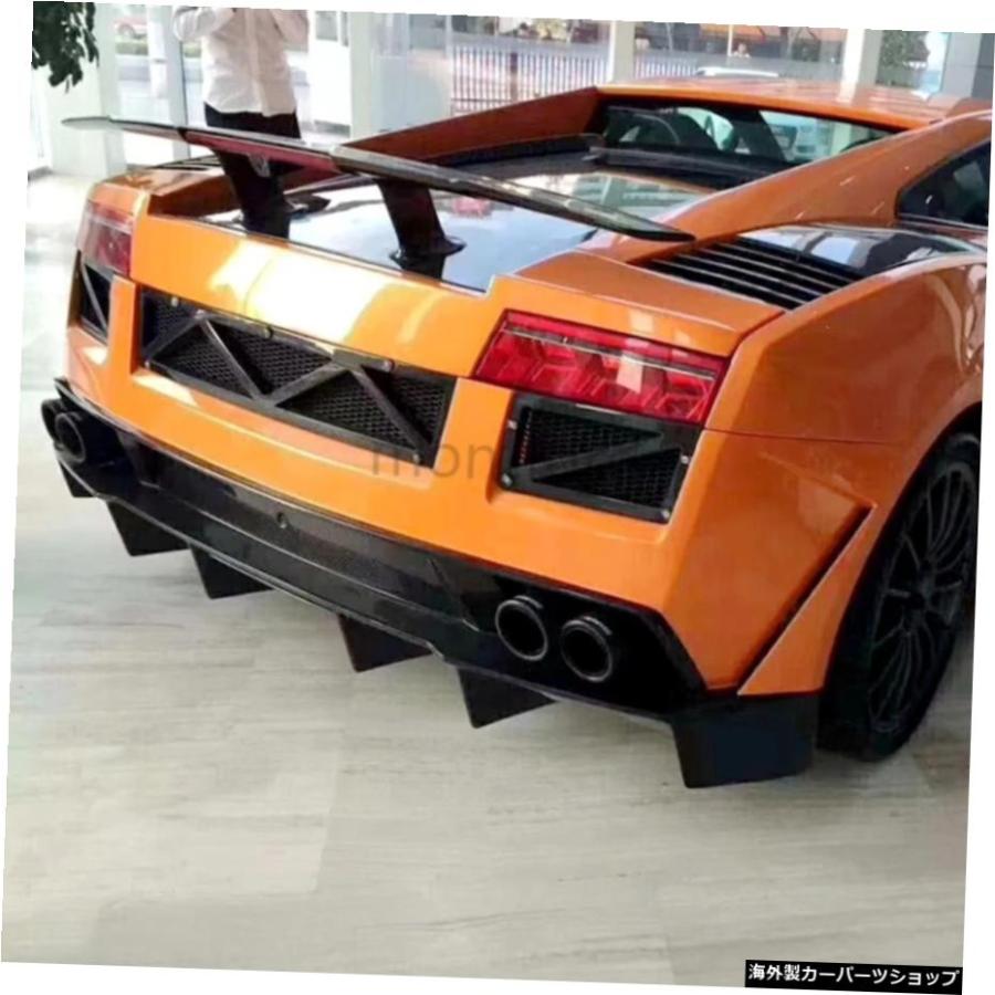 ランボルギーニガヤルドのカースタイリングLP540/LP550 / LP560 2007-2014リアルカーボンファイバーリアトランクブーツ ...