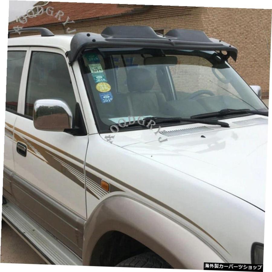 トヨタランドクルーザープラドLC90FJ951998-2002半透明フロントスポイラーサンバイザー Car Styling For ...