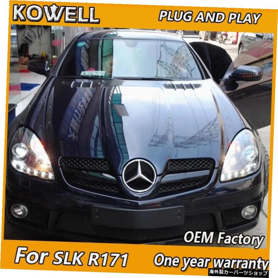 メルセデスベンツSLKR171SLK200 SLK350 SLK500 LEDプロジェクターヘッドライト用KOWELLカースタイリングLED ...
