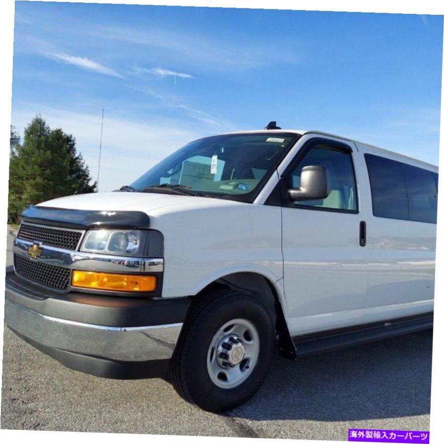 バグシールド 2003-2020シボレーエクスプレスバンのバグシールドガードデフレクター BUG SHIELD GUARD DEFLECTOR ...