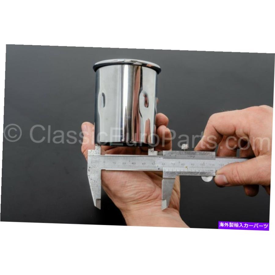 マフラー BMW E3 E9 E10 E12 E21 E23 E24 E28 E30 E36用60mm Chrome排気マフラーチップ 60mm Chrome Exhaust Muffler ...