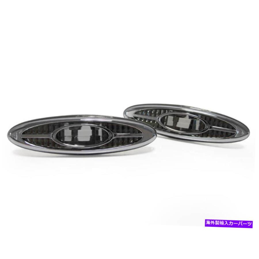 サイドマーカー 1997年から2004年のシボレーコルベットC5のデポライトスモークリアバンパーサイドマーカーライト DEPO Light ...