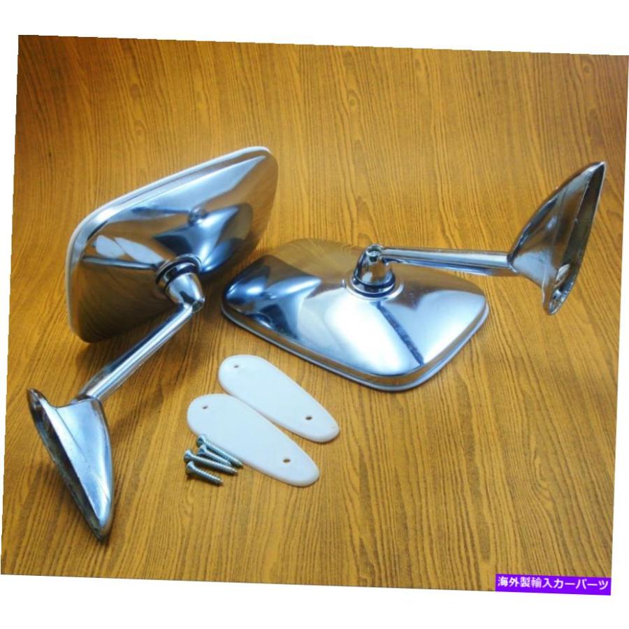 USミラー Volvo 240シリーズ242L、DL、GT、244DL、GL、245L、DL Chrome Fender Mirrors ...
