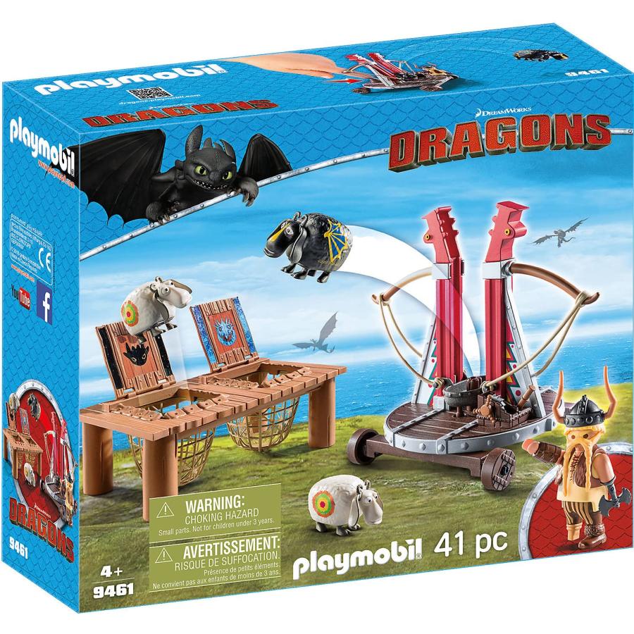 Playmobil How to Train your Dragon Dragons Bocon with Sheep Shutt 並行輸入品 ...