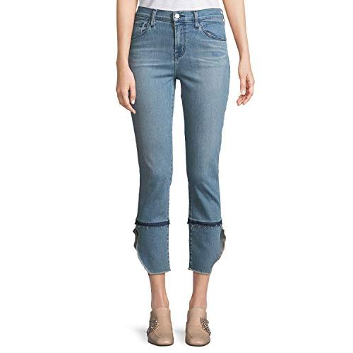 J Brand Ruby Women's Raw Hem High Rise Cropped Cigarette Jeans Bl 並行輸入品 ...