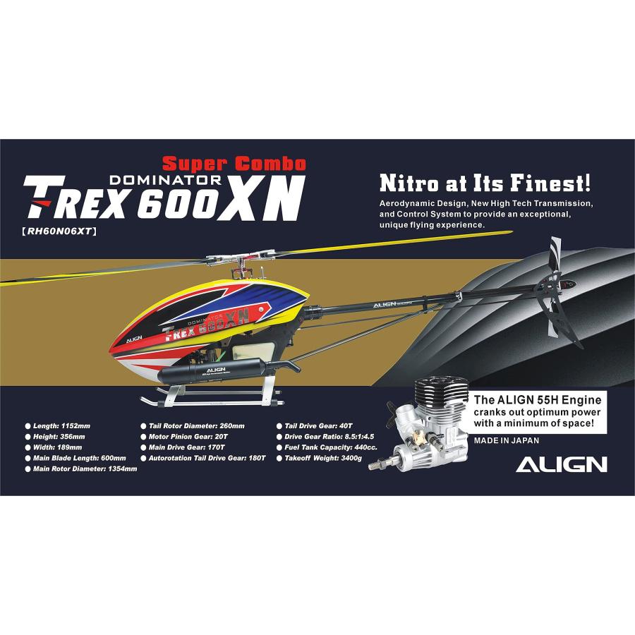 【並行輸入品】3D RC Helicopter T REX 600XN Super Combo 3D : ALL IN ONE - 通販 ...