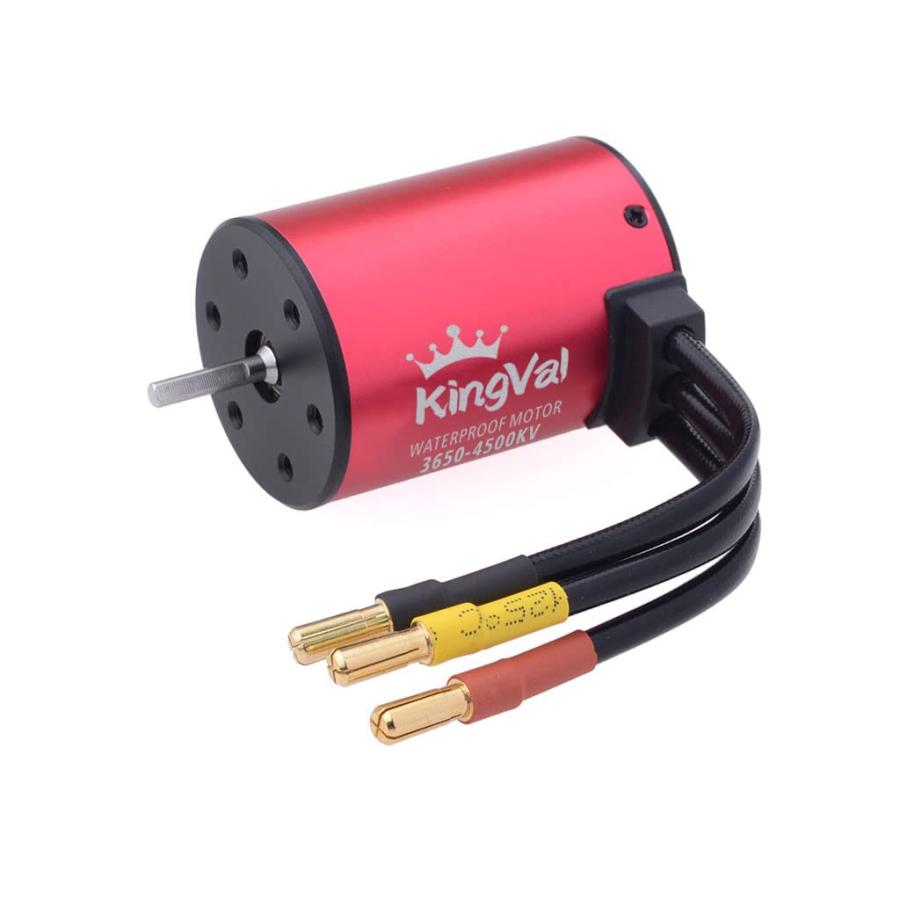 【並行輸入品】KingVal 交換用3650 4500KV 防水ブラシレスモーターシャフト 3.175mm 1/10 RCカーに対応 ...