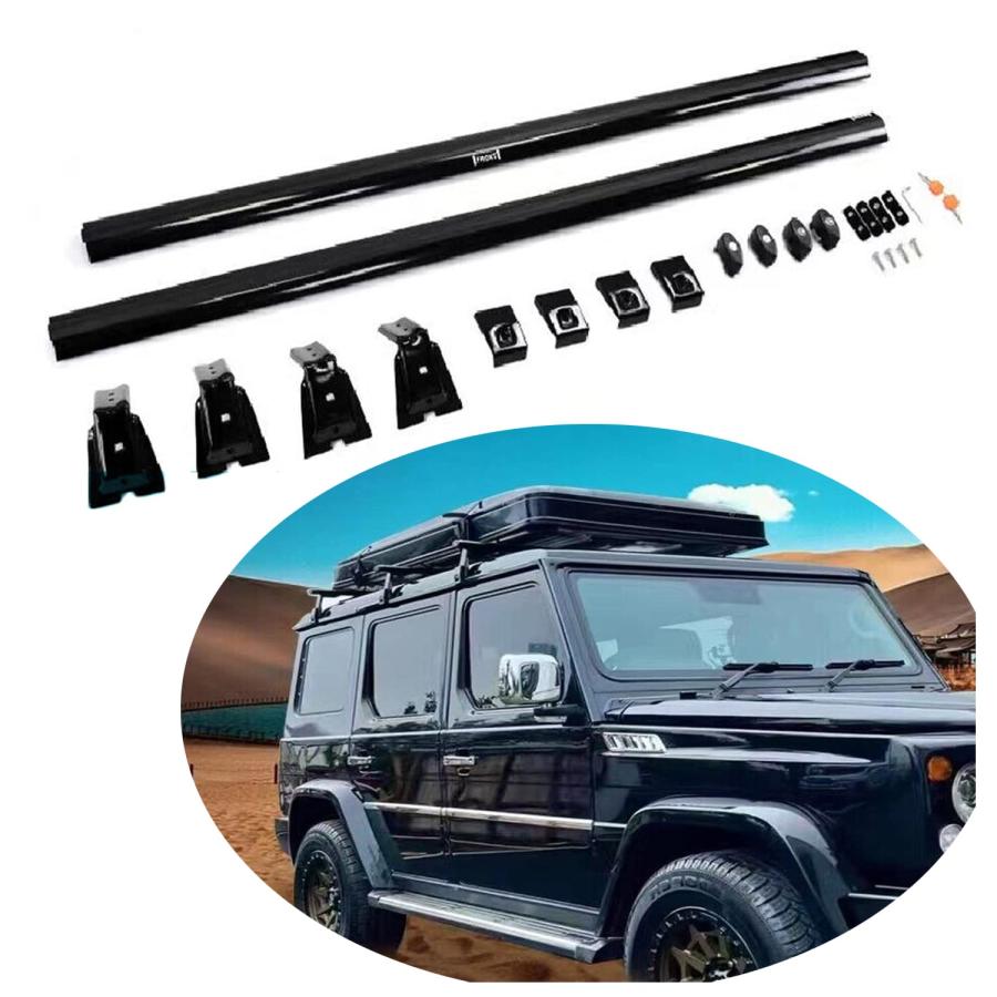 【並行輸入品】FENQING Y クロスバー 2個 メルセデスベンツ W463 G Class 2001 2018 ルーフラックに対応 ...