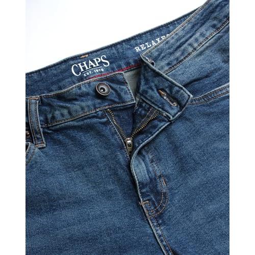 【並行輸入品】Chaps Men's Relaxed Fit Jeans Straight Leg Stretch Comfort Den ...