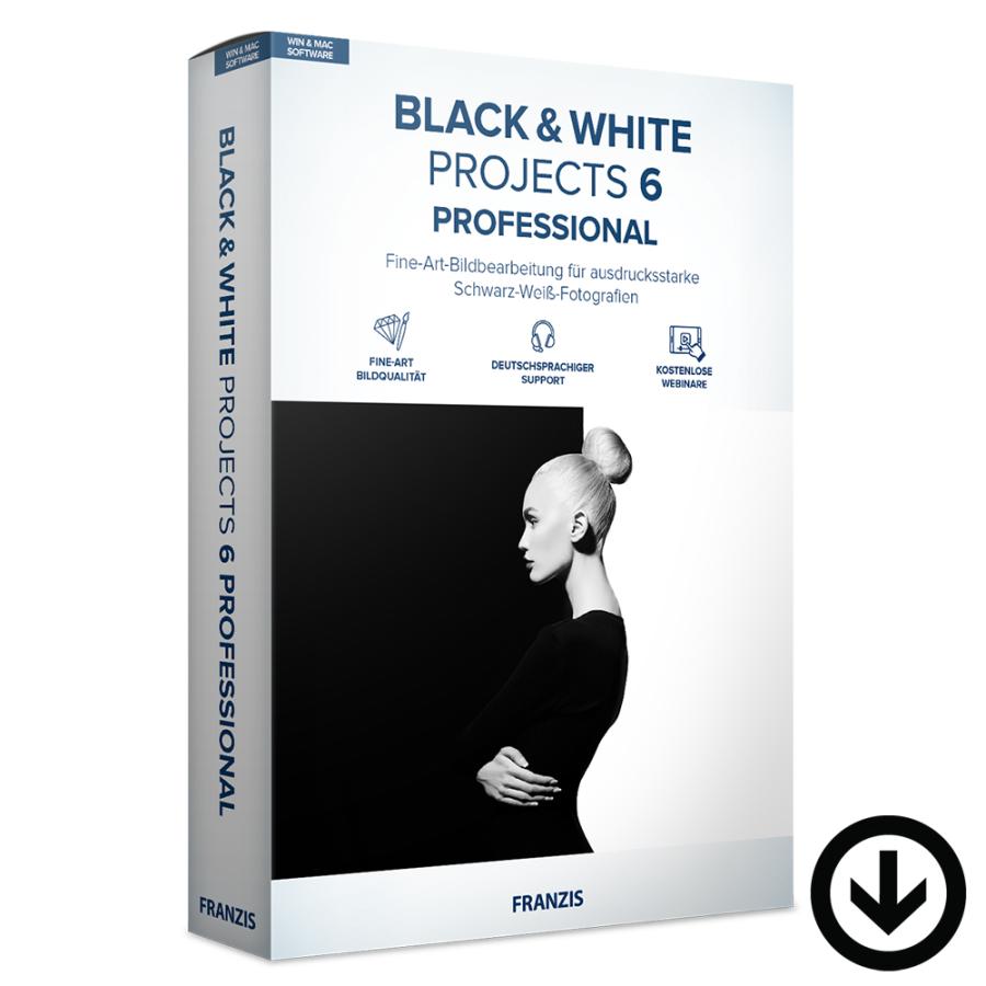 BLACK & WHITE projects 6 professional 永続ライセンス (Windows/Mac対応)【ダウンロード版 ...