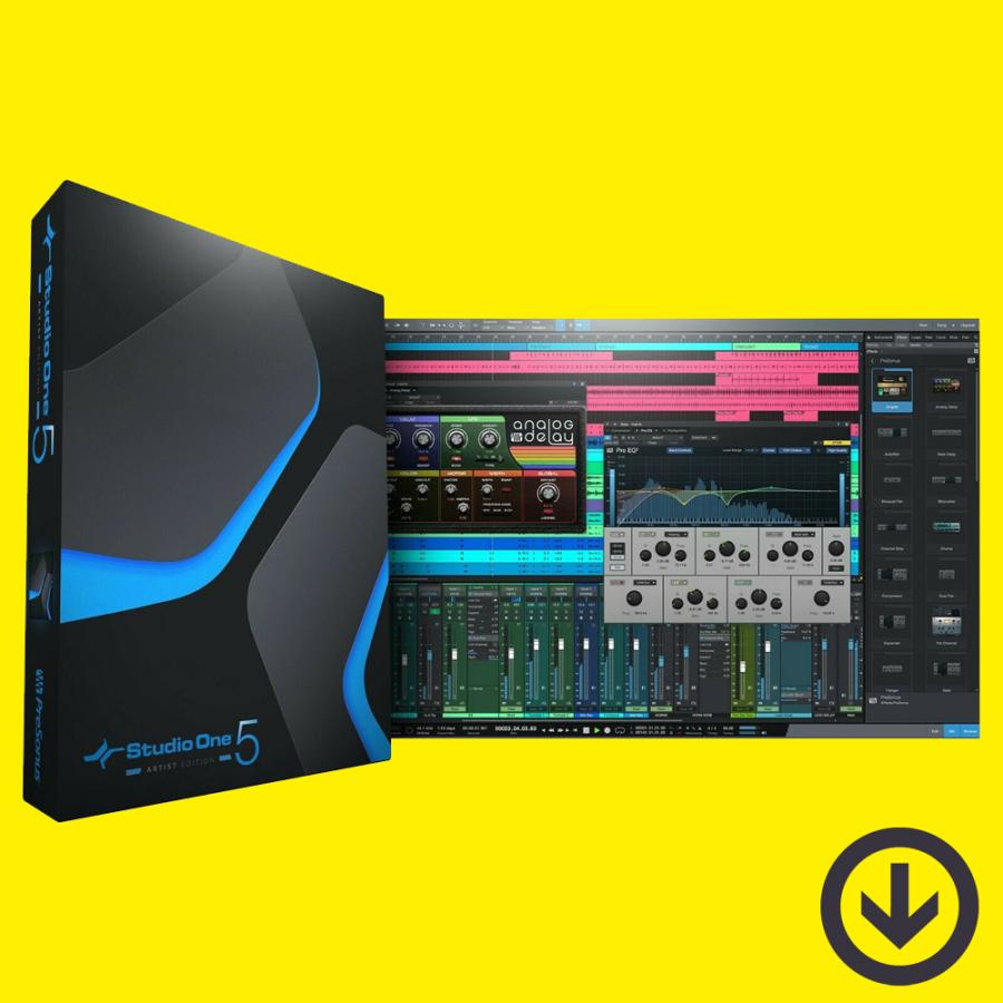 PreSonus DAWソフト Studio One 5 Artist 日本語版 [ダウンロード版] Windows/Mac対応（プレソナス ...