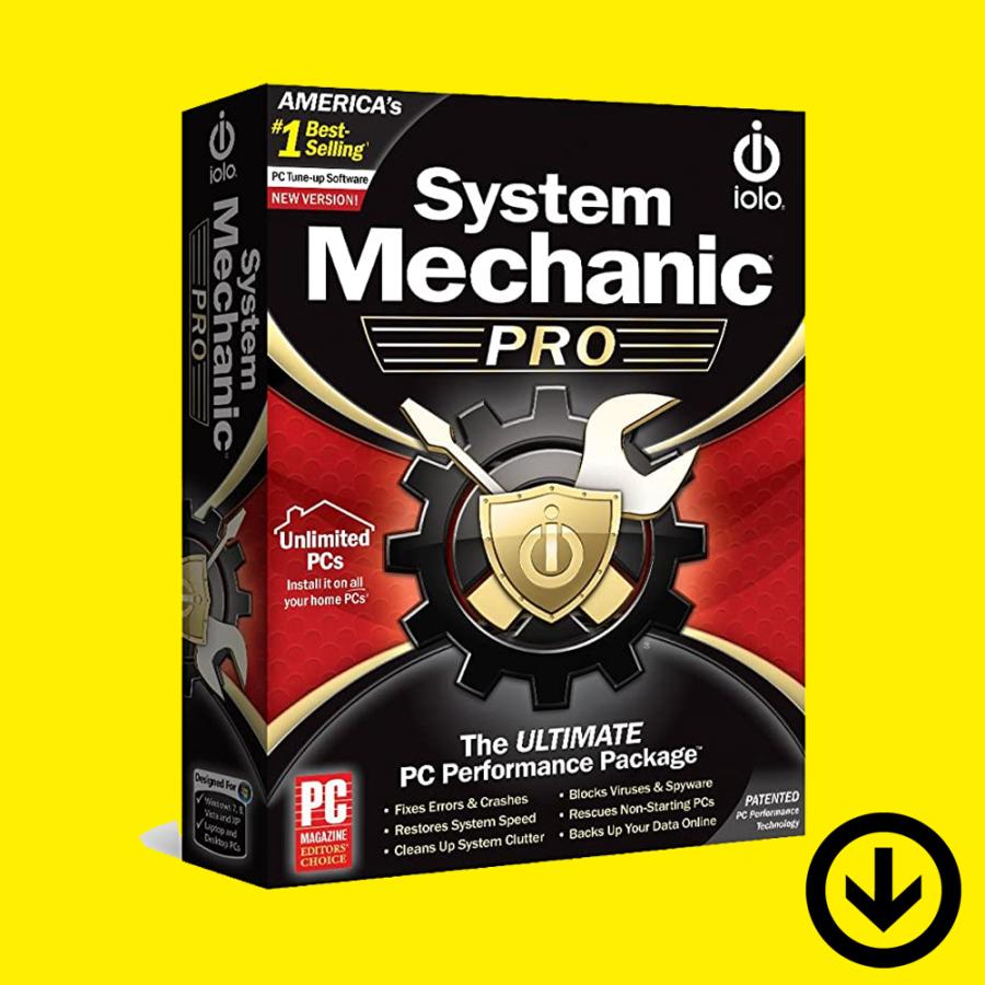 System Mechanic PRO（1年/台数無制限）[ダウンロード版] / 遅いパソコンを最適化・速度改善メンテナンスツール : ALL ...