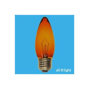 アサヒ 耐熱透明カラーシャンデリア球 E26口金 40W アンバー（金茶色） C37 E26 100/110V-40W(AT) : 004806-asahi : オールライト Yahoo!店 ...