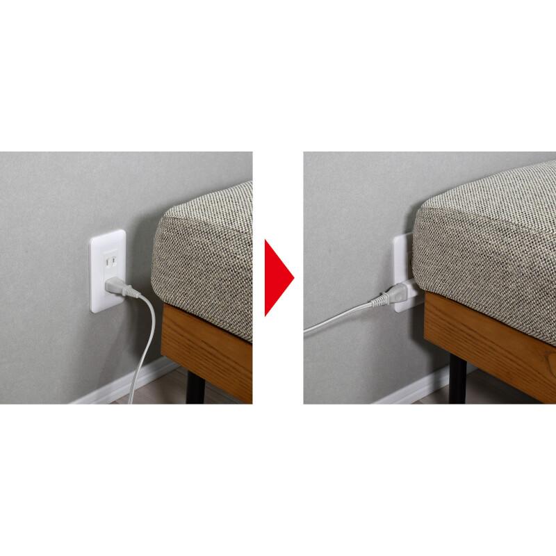 ELPA 電源タップ スペースアダプタ 横型 1500Wまで A-371B(W) :A371BW-ELPA:オールライト Yahoo!店 - 通販 - Yahoo!ショッピング