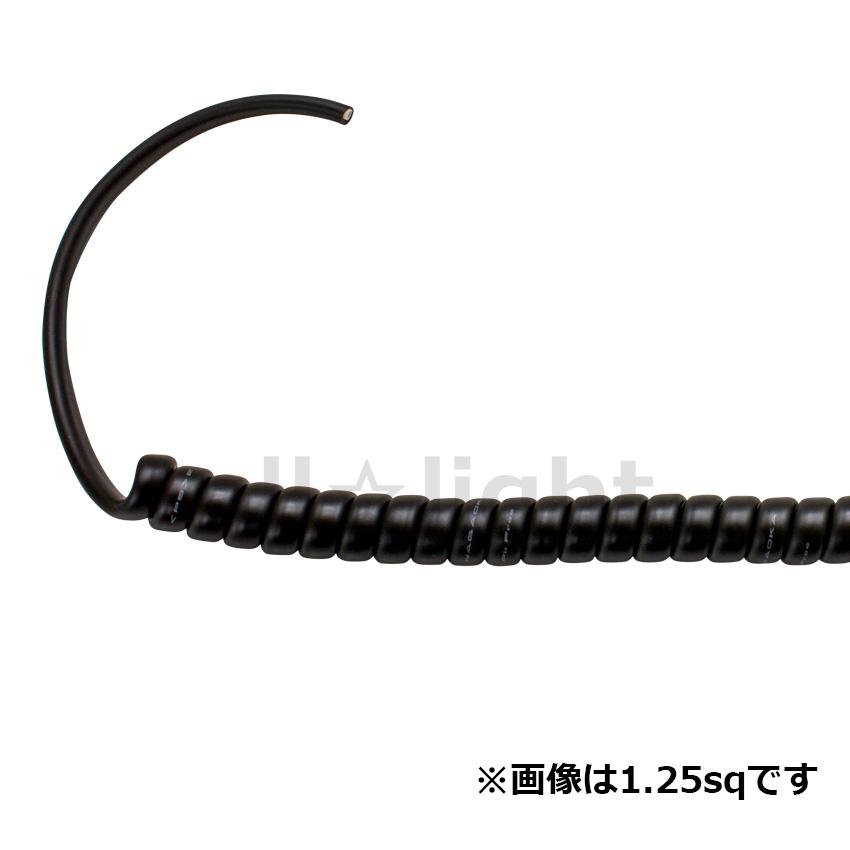 長岡特殊電線 カールコード 電源用電線 小判形 ECーVKF 2心 1．25sq カール長：2m 黒色（ブラック） EC-VKF 2C 1.25sq 2m 黒色 : オールライト Yahoo ...