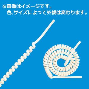 長岡特殊電線 カールコード 電源用電線 小判形 ECーVKF 2心 1．25sq カール長：2m 黒色（ブラック） EC-VKF 2C 1.25sq 2m 黒色 : オールライト Yahoo ...
