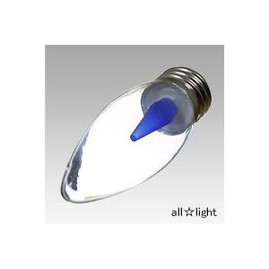ELPA（エルパ） エルパボール LED電球 LED装飾電球 シャンデリアタイプ クリア カラー 1．4W ブルー（青色） E26口金 ...