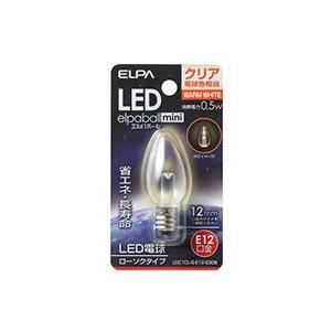 ELPA ELPA エルパボール LED電球 LED装飾電球 ローソクタイプ クリア（透明） 0．5W 電球色相当 E12口金 15lm LDC1CL-G-E12-G306 : オールライト ...