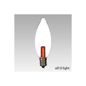 ELPA ELPA エルパボール LED電球 LED装飾電球 シャンデリアタイプ クリア カラー 0．5W レッド（赤色） E12口金 LDC1CR-G-E12-G317 : オールライト ...