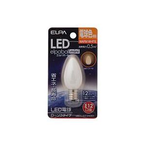 ELPA ELPA エルパボール LED電球 LED装飾電球 ローソクタイプ ホワイト（白） 0．5W 電球色相当 E12口金 15lm LDC1L-G-E12-G301 : オールライト ...