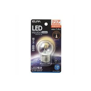 ELPA ELPA エルパボール LED電球 LED装飾電球 ミニボール電球形 E26 G40(外径40mm) クリア(透明) 電球色相当 1.4W 55lm LDG1CL-G-G256 ...