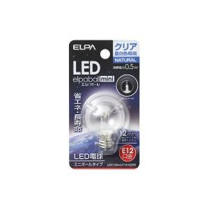 ELPA エルパボール LED電球 LED装飾電球 ミニボール電球形 E12 G30(外径30mm) クリア(透明) 昼白色相当 0.5W 18lm LDG1CN-G-E12-G235 ...