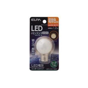 ELPA ELPA エルパボール LED電球 LED装飾電球 ミニボール電球形 E17 G30(外径30mm) ホワイト(白) 電球色相当 1.2W 45lm LDG1L-G-E17-G241 ...