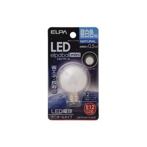 ELPA ELPA エルパボール LED電球 LED装飾電球 ミニボール電球形 E12 G30(外径30mm) ホワイト(白) 昼白色相当 0.5W 18lm LDG1N-G-E12-G230 ...