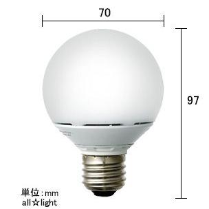 ELPA ELPA エルパボール LED電球 G70ボール電球形 直径70mm 広配光タイプ 5.0W 昼光色相当 E26口金 400lm ボール電球40W形相当 LDG5D-G-G210 ...