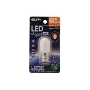 ELPA エルパボール LED電球 LEDナツメ球 E17 ホワイト(白) 電球色相当 0.8W 35lm LDT1L-G-E17-G111 : ldt1lge17g111-elpa ...
