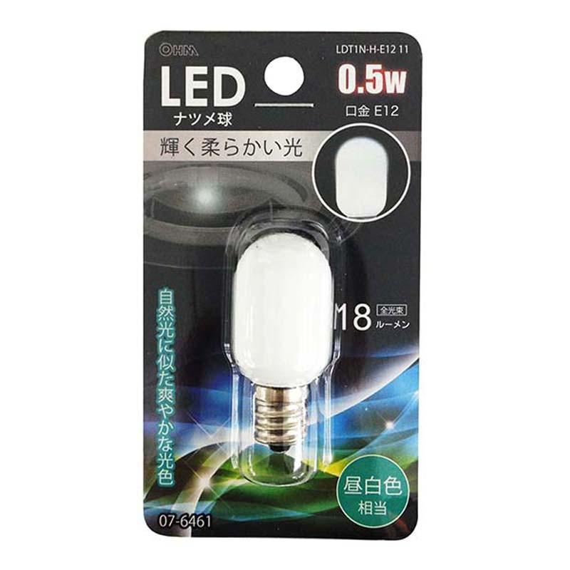 OHM オーム電機 LED電球 装飾用 LEDナツメ球 T20 ホワイト(白) 18lm 0.5W 昼白色 E12 LDT1N-H-E12 11 (07-6461) : オールライト ...