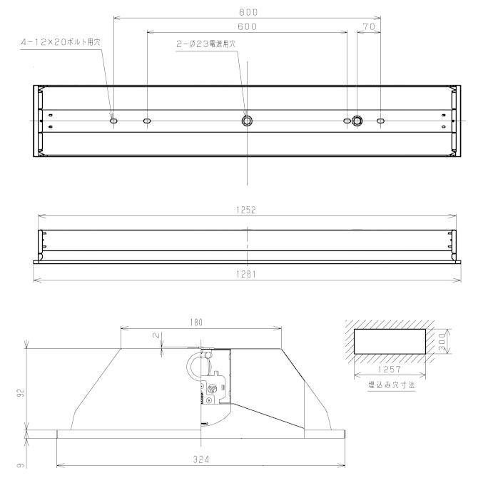 TOSHIBA 東芝 LEDベースライト 防湿・防雨形 埋込形 40タイプ W300 FLR40×1灯省電力タイプ相当 電球色(3000K) LEER-43004W+LEEM-40204L ...