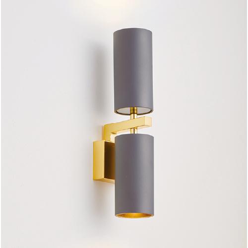 MAXRAY MAXRAY ツツ ブラケット ブラケットライト 2灯 直付タイプ 本体色：サテンチャコールグレー E11口金 MB50457-24(OP01746+OP0168624 ...