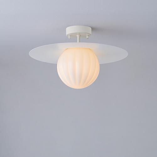 MAXRAY MAXRAY Orb series Rib/オーブシリーズ リブ プレートシーリングライト Φ150 直付け ホワイト E17口金 ランプ別売 ML30196-01 ...