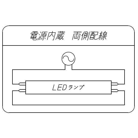 ODELIC ODELIC 直管形LEDランプ メンテナンス用 片側給電・両側配線 G13 直管蛍光ランプ40形相当(40W形) 昼白色 4,000lm No.343B(LED-TUBE ...