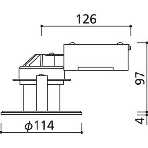 ODELIC ODELIC ダウンライト 高気密SB形 LED一体型 白熱灯器具60W相当 埋込穴φ100mm 調光 電球色 2700K 高演色LED 浅型 オフホワイト OD361072R ...