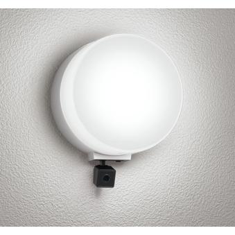ODELIC ODELIC ポーチライト LEDランプ付 白熱灯器具60W相当 ねじ込式 昼白色 5000K 高演色LED 人検知カメラ付 マットシルバー OG264107NCR : オール ...