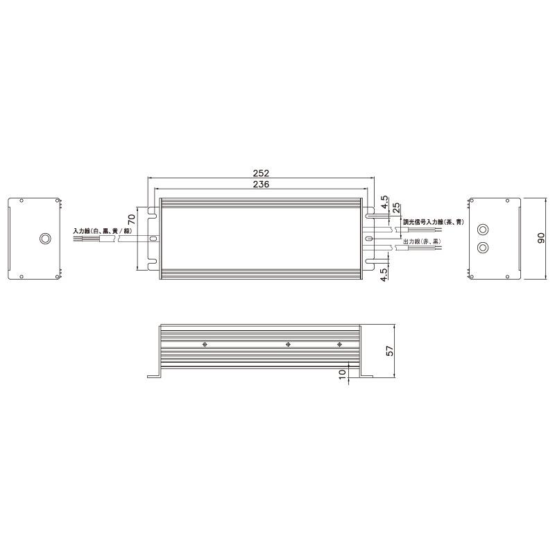 OSRAM LED用電源トランス OPTOTRONIC OTーG3シリーズ DC24V 300W PWM調光対応 屋内・屋外用 端子台無し仕様 OT300/100-242/24 DIM P ...