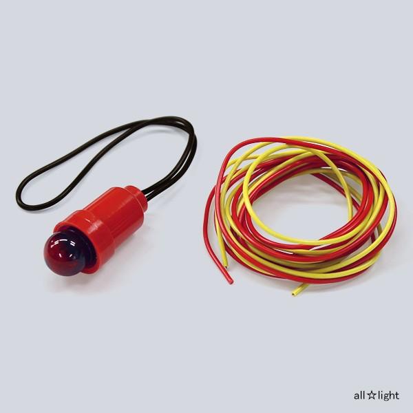 ELPA ELPA 小ベース（ソケット） E10口金用 豆球・リード線（1m×2本）付 レッド（赤色） PP-03NH(R) : オールライト Yahoo!店 - 通販 - Yahoo!ショッピング