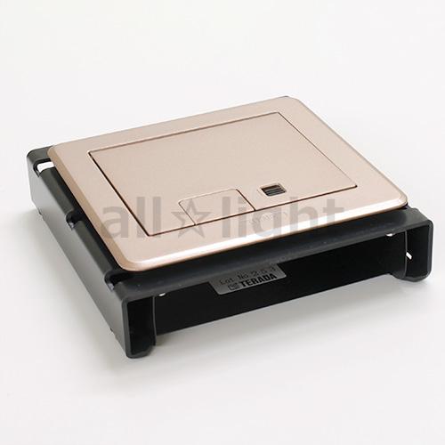 TERADA フロアコンセント フリーアクセスフロア用 SFC コンセントボックス＋プレート(シャンパンゴールド) SFC10000M020 : オールライト Yahoo!店 - 通販 ...