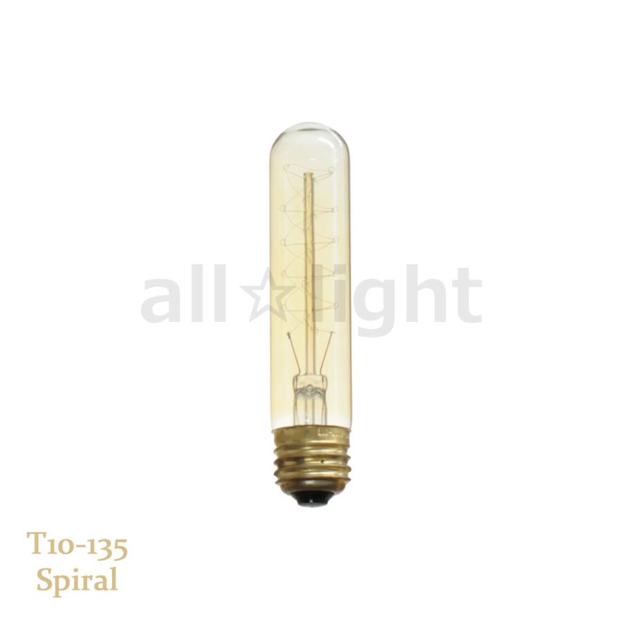 ★ エジソンバルブ（エジソン電球） 管形 T10-135 E26 110V 40W Spiral T10-135 S : オールライト Yahoo!店 - 通販 - Yahoo!ショッピング