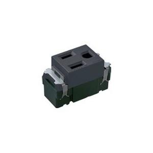 Panasonic パナソニック フルカラー配線器具 埋込接地コンセント シングルコンセント 15A 125V マットグレー WN1101MH ...