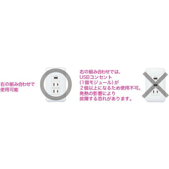 Panasonic パナソニック SO-STYLE配線器具 埋込充電用USBコンセント TypeA 1個モジュール 1ポート 入力25VA ...