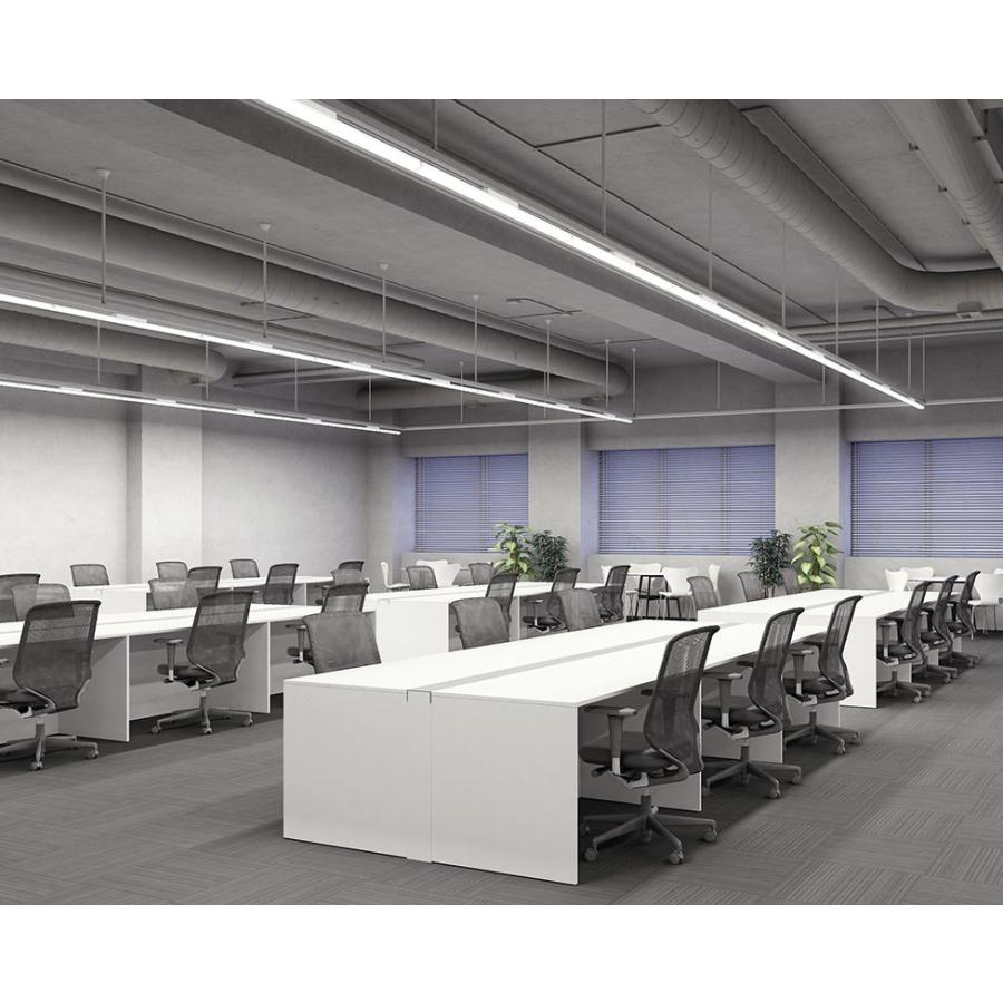 ODELIC ODELIC LEDベースライト 配線ダクトレール用 昼白色 調光対応コントローラー別売 Hf32W定格出力×2灯相当 高演色 LED一体型 オフホワイト XL451004RH ...